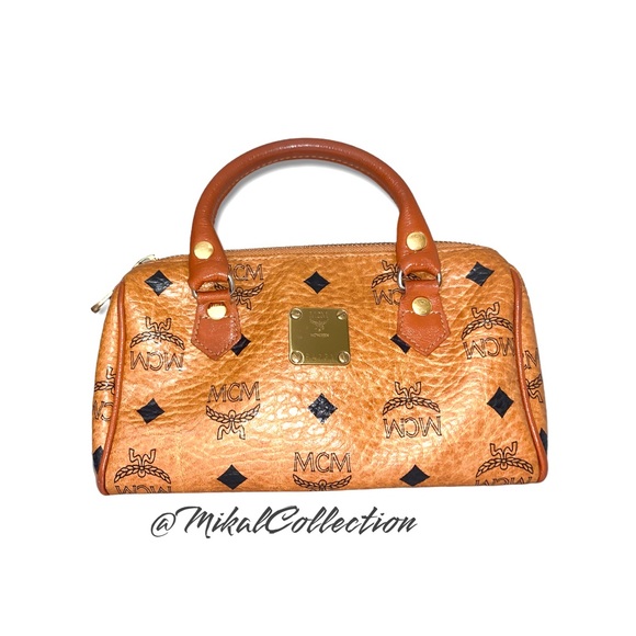 MCM | Bags | Vintage Mcm Mini Boston Handbag In Very Good Vintage ...